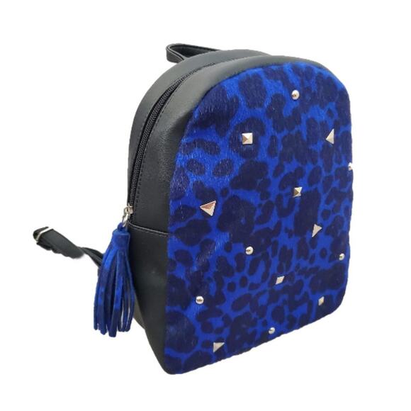 Deb & Dave | Bags | Nwt Deb Dave Blue Cheetah Print Mini Backpack ...